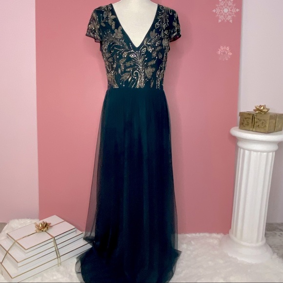 BHLDN | Dresses | Bhldn Short Sleeve Beaded Mother Of The Bride Formal ...